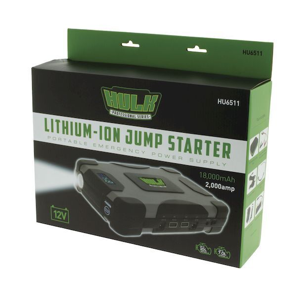 HULK 4x4 Lithium-Ion Battery Jump Starter - 18,000mAh – PPD Performance