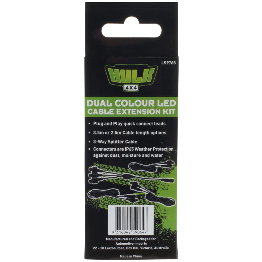 Dual Colour LED Extension Cable Kit – PPD Performance