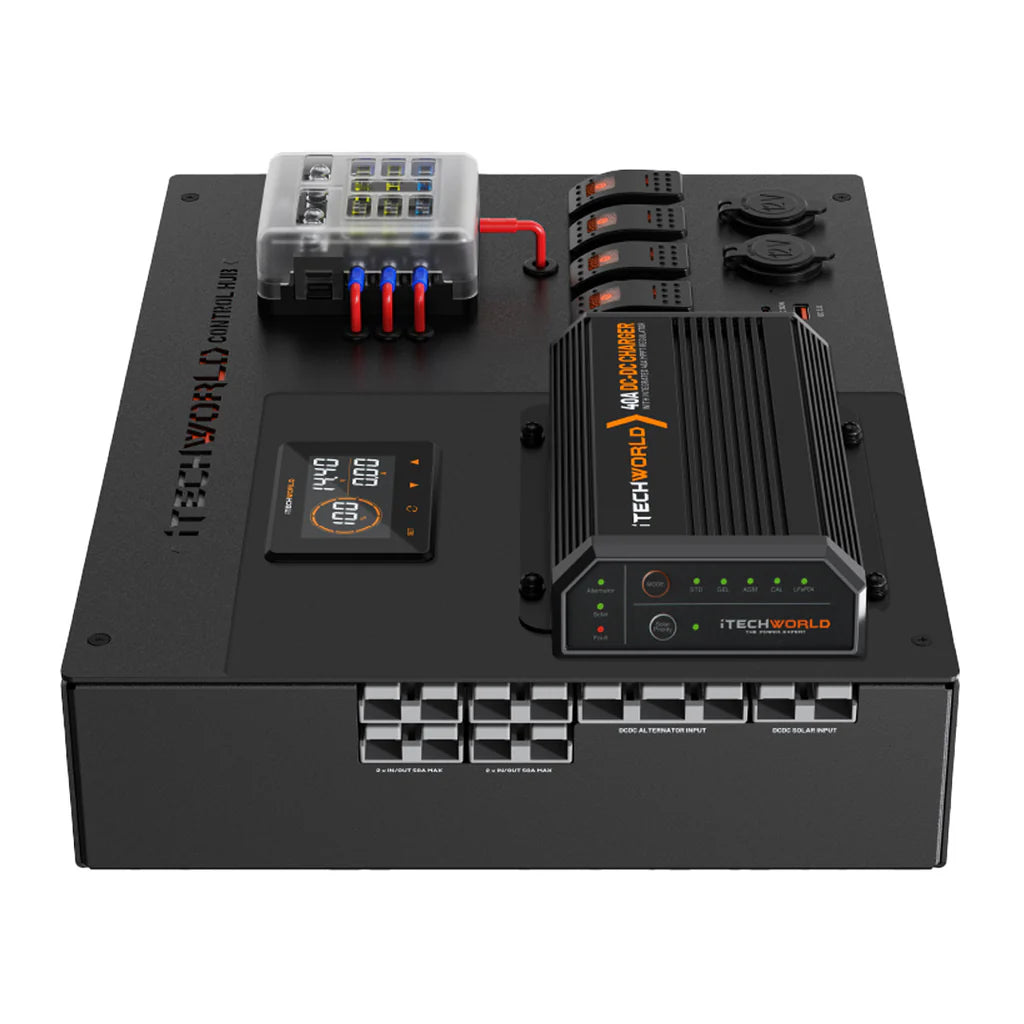 iTechworld Premium Control Hub with 40A DCDC Charger and 500A Shunt ...