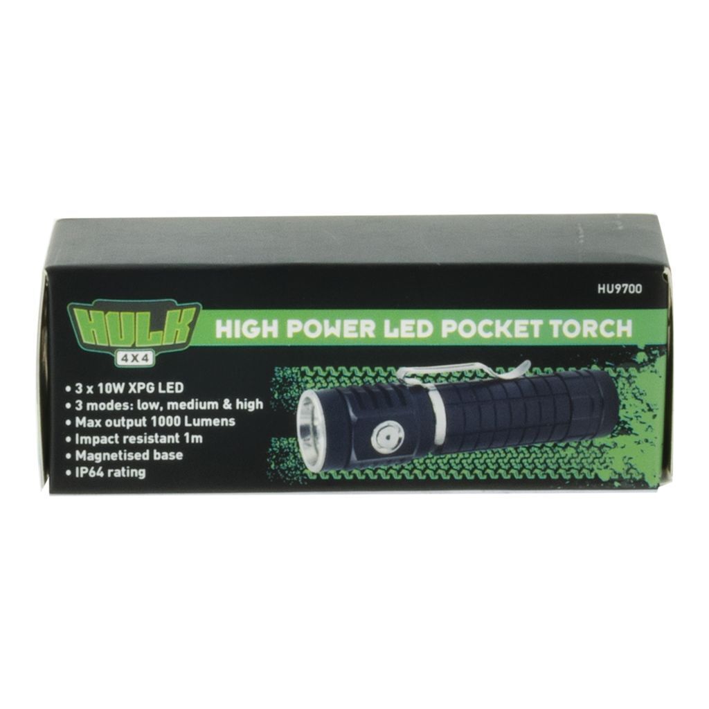 10W High Power Rechargeable LED Pocket Torch – PPD Performance