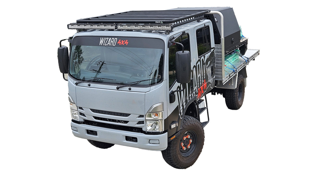 Isuzu N Series (2006-2025) Dual Cab Truck Wedgetail Platform Roof Rack ...