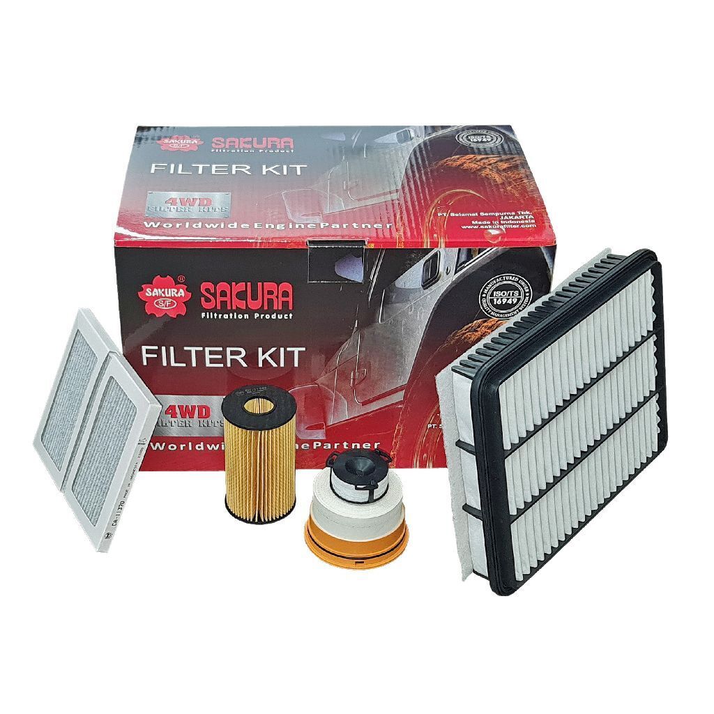 Toyota LandCruiser (1999-2025) Sakura Filter Kit Oil Air Fuel Toyota L ...
