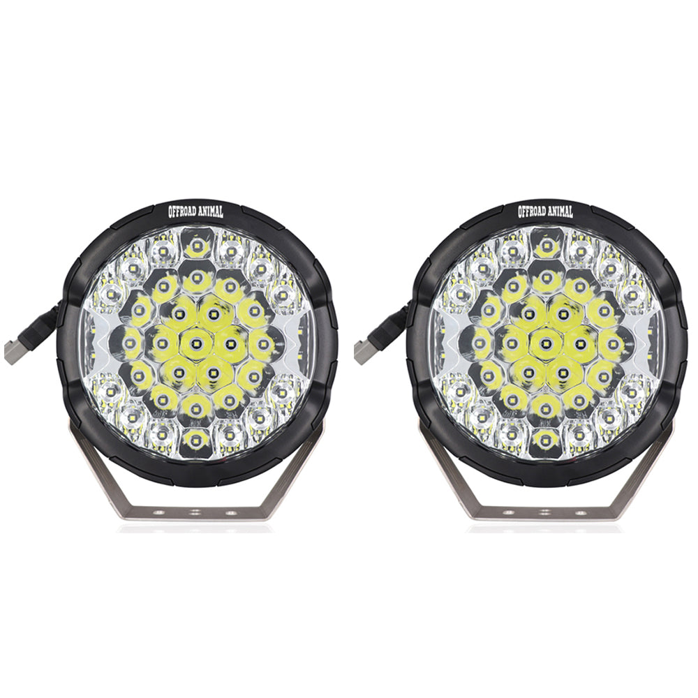 Offroad Animal Ass Kicker 9 Inch Round LED Light with Side Shooter - O ...