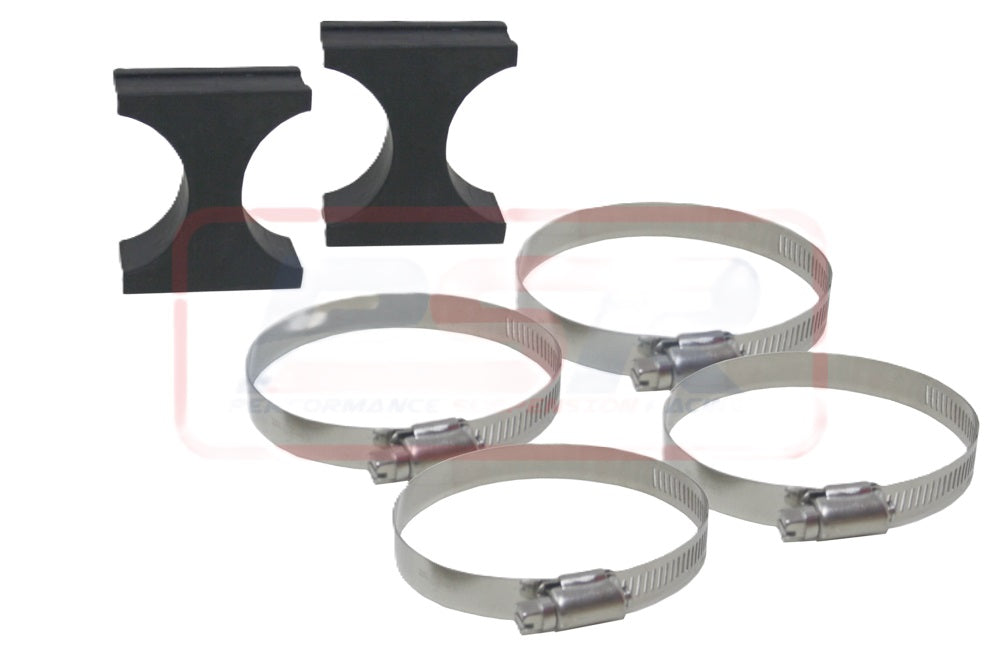 Remote Reservoir Piggyback Rubber Mount and Clamp (pack of 2 for 1 res ...