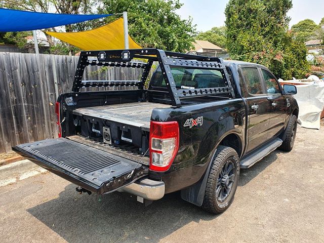 Ford Ranger (2011-2022) OzRoo Tub Rack - Half Height & Full Height ...