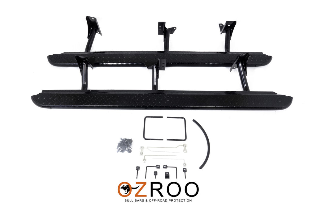 Ford Ranger Side Steps - High Tensile Steel 4x4 Rock Sliders PX PXII ...