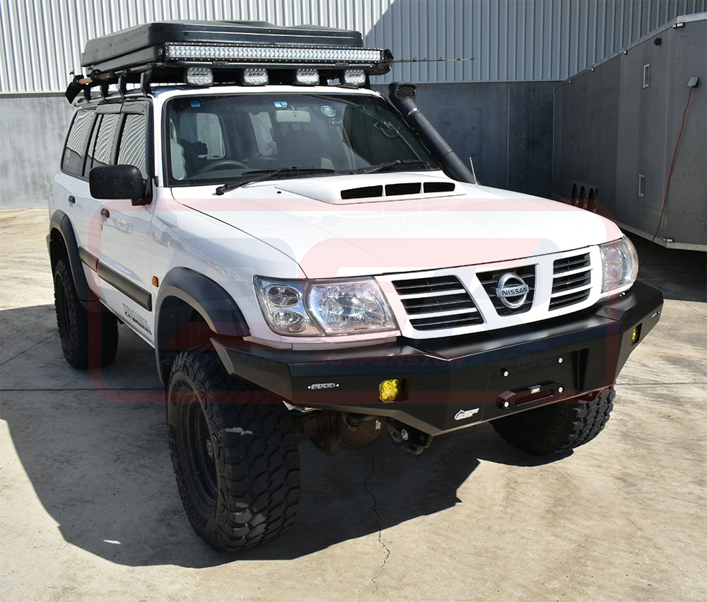 Nissan Patrol (1997-2016) PSR GU Series 1-2-3 Ambush Hoopless Bullbar ...