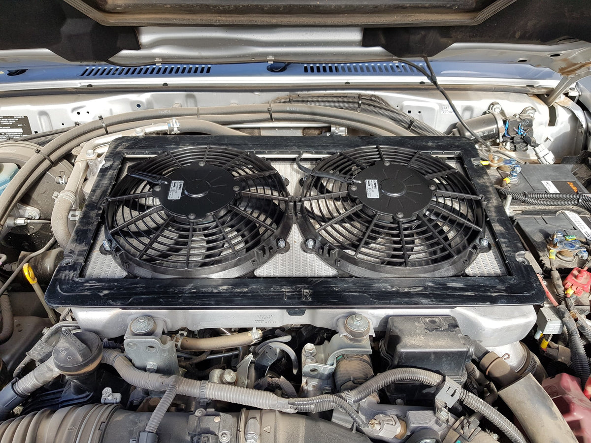 CROSS COUNTRY TOYOTA LANDCRUISER 70 SERIES VDJ76 VDJ78 VDJ79 TWIN FAN ...